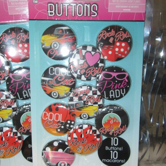 Macarons | Party Supplies | New Unopened 5s Retro Rock N Roll Party Decor Set 28 Pieces | Poshmark